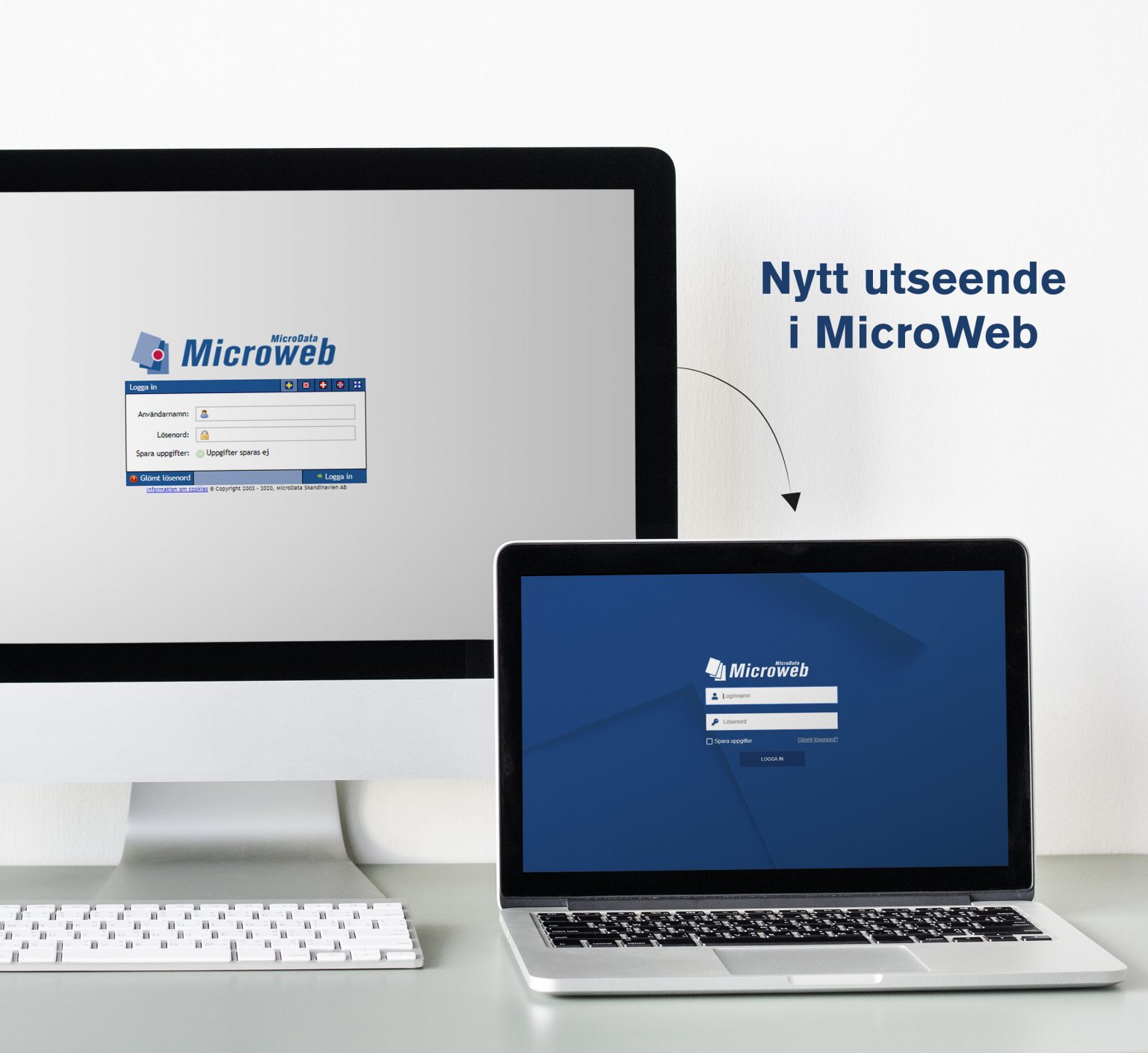 MicroWeb får ett nytt utseende! - Tydligt och enkelt gränssnitt
