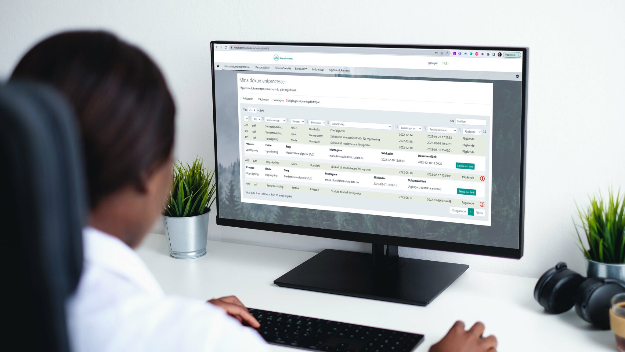 Uppdatering I Microweb Mina Sidor